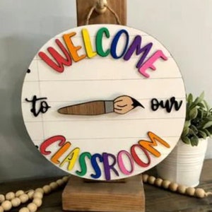 Welcome to Our Classroom Signteacher Door Signclassroom - Etsy