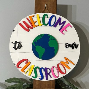 Interchangeable Classroom Sign, Classroom Sign, Interchangeable ...