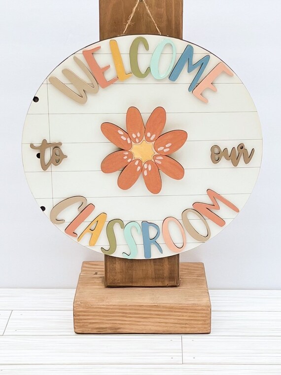 Boho welcome to Our Classroom Sign Boho - Etsy