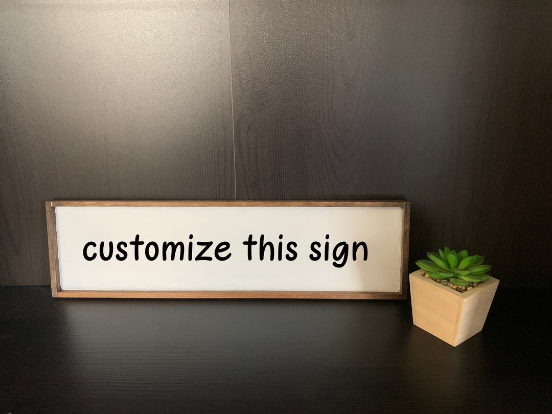 Custom Sign, Custom Wood Sign, Custom Wooden Sign, Custom Painted Sign ...