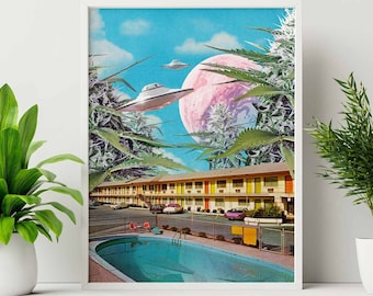 Cannabis Girl 7 weed Art, Weed Poster, Marijuana Art, Pinup Girl ...