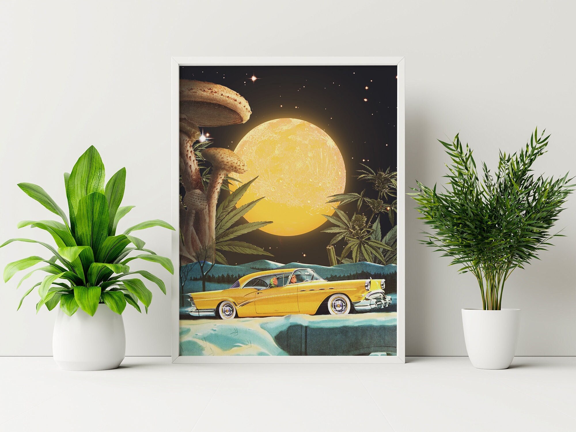 Trippy Trip 3 weed Art Trippy Print Weed Poster Marijuana - Etsy