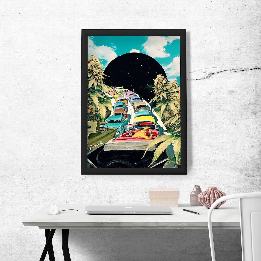 Herbal Tourism (weed Art, Marijuana Art , Weed Poster, Collage Art ...
