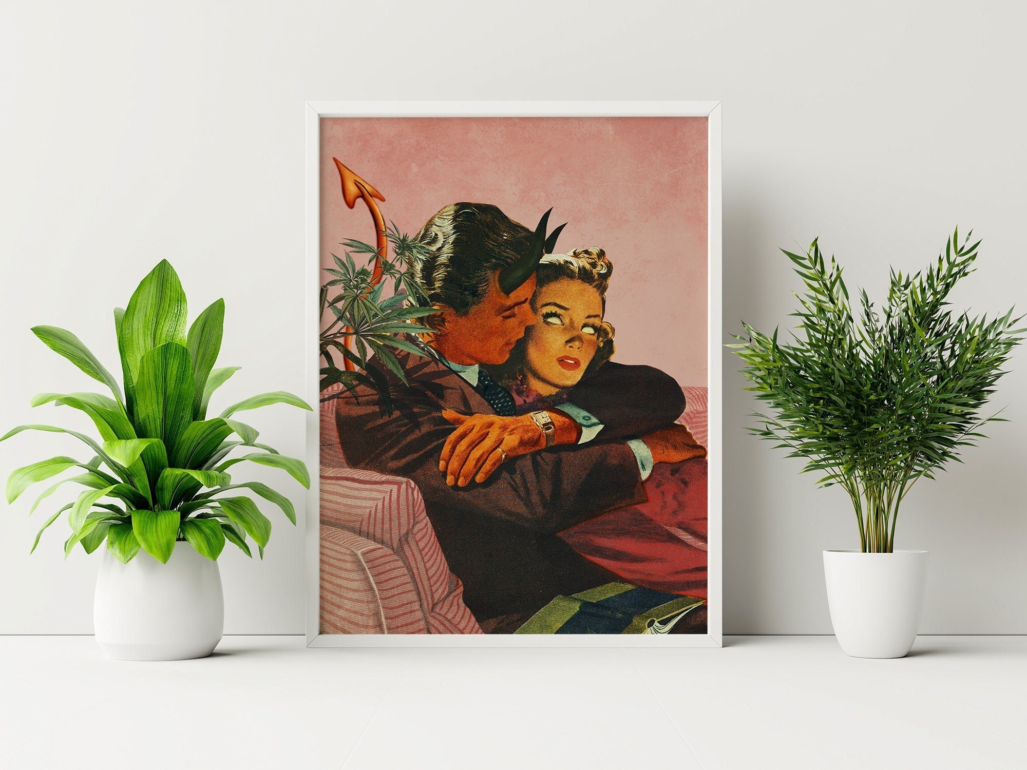 Art & Collectibles Prints Digital Prints Weed Art, Trippy Weed Art ...