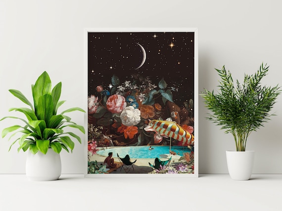 Trippy Land 5 trippy Art Trippy Wall Art Retro Art Cosmic - Etsy