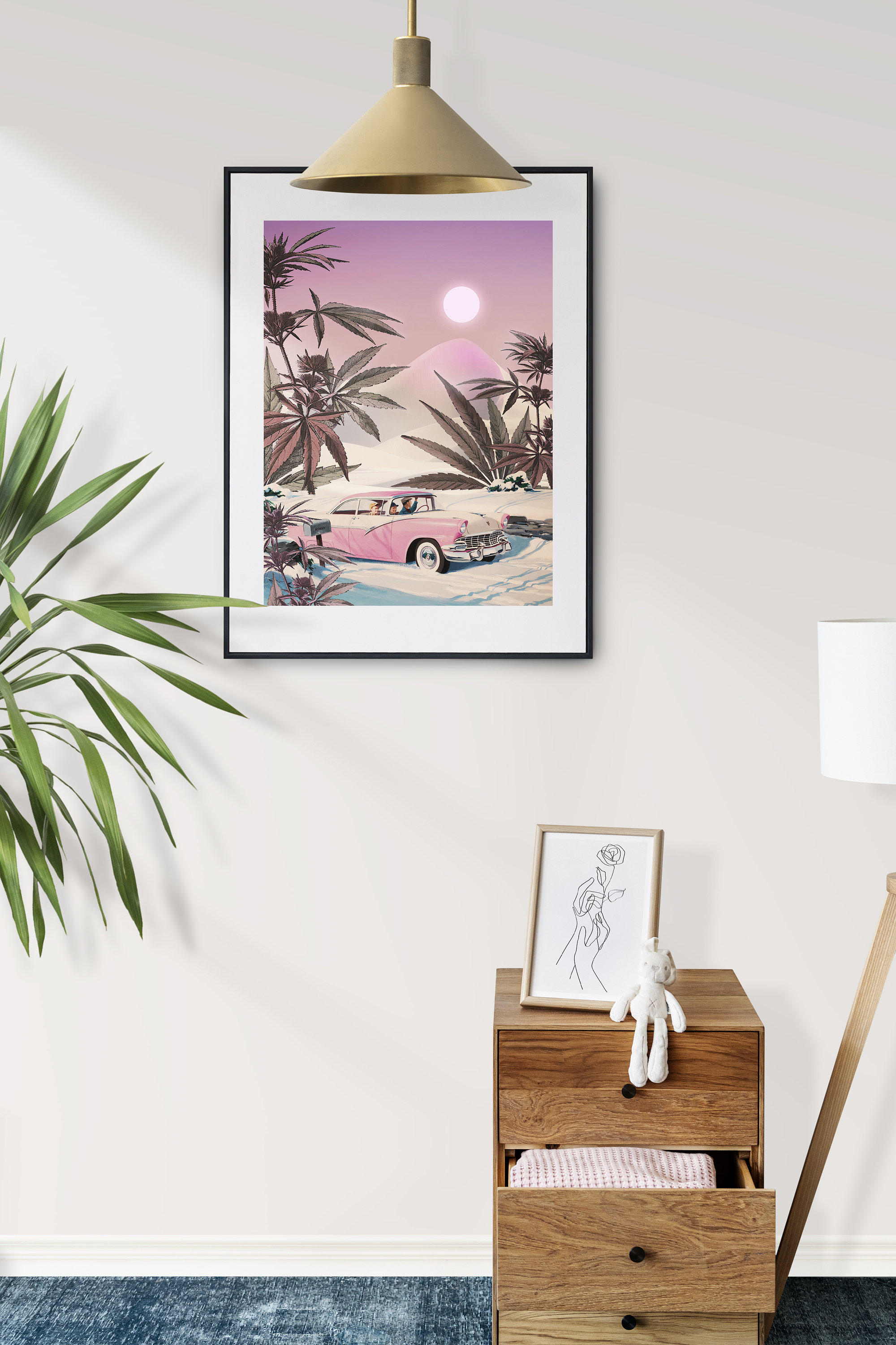 Trippy Trip 4 retro Weed Art Trippy Print Cannabis Poster - Etsy