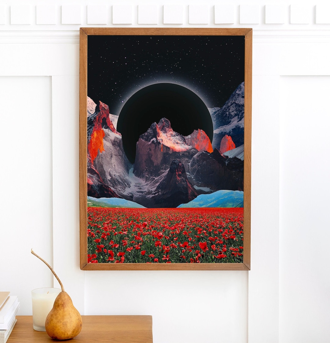 Surreal Landscape 2 (eclipse Art, Collage Art, Space Art, Trippy Wall ...