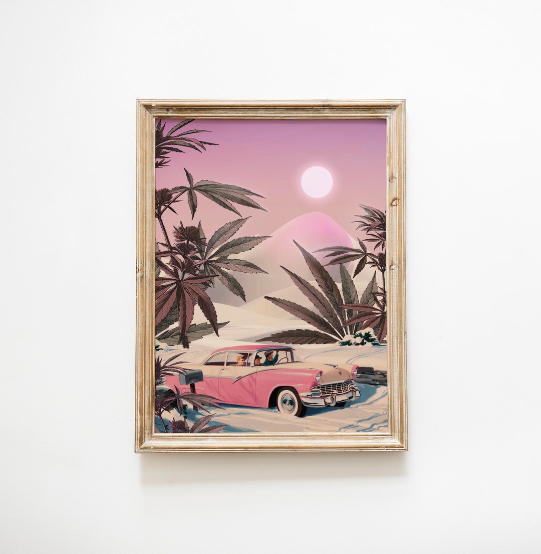 Trippy Trip 4 (retro Weed Art, Trippy Print, Cannabis Poster, Marijuana ...