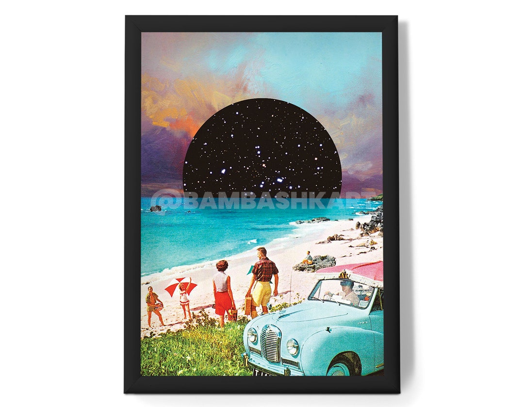 Portal 2 Collage Art Print: Trippy Retro Cosmic Wall Decor - Etsy