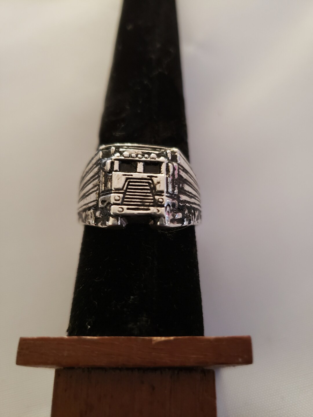 Truck 18 Wheeler Ring in Sterling Silver, Semi Truck, Tractor and ...