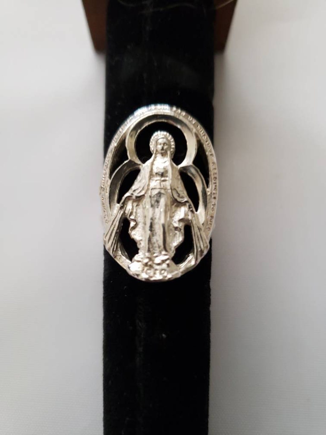 Mary Mother of Jesus Ring,virgin Mary Ring,holy Mother Ring in Sterling ...