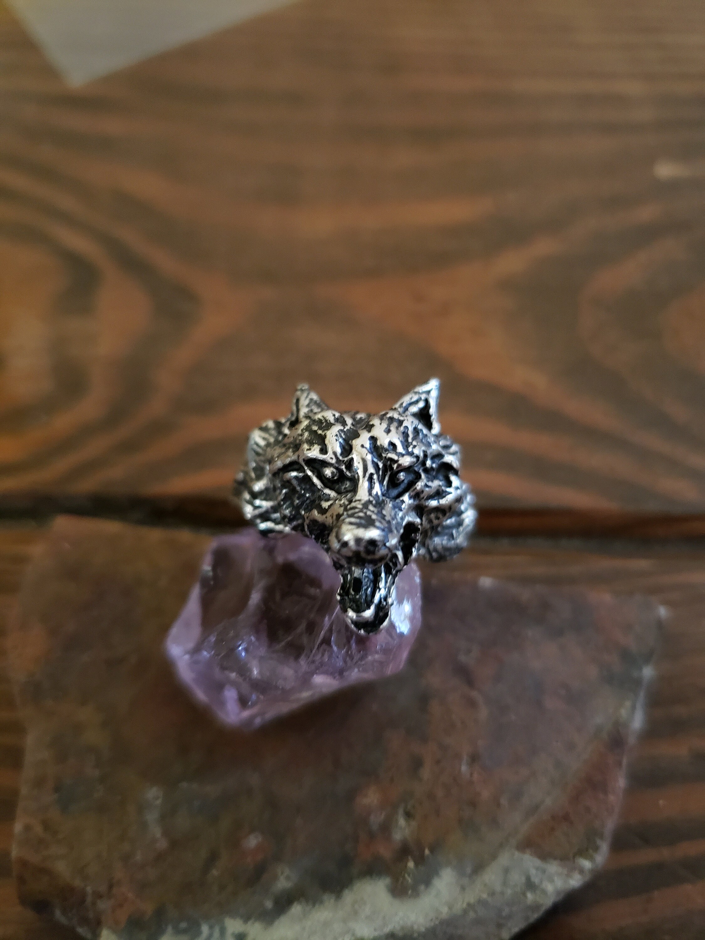 Wolf Head Ring Sterling Silver Snarling Wolf Ring - Etsy