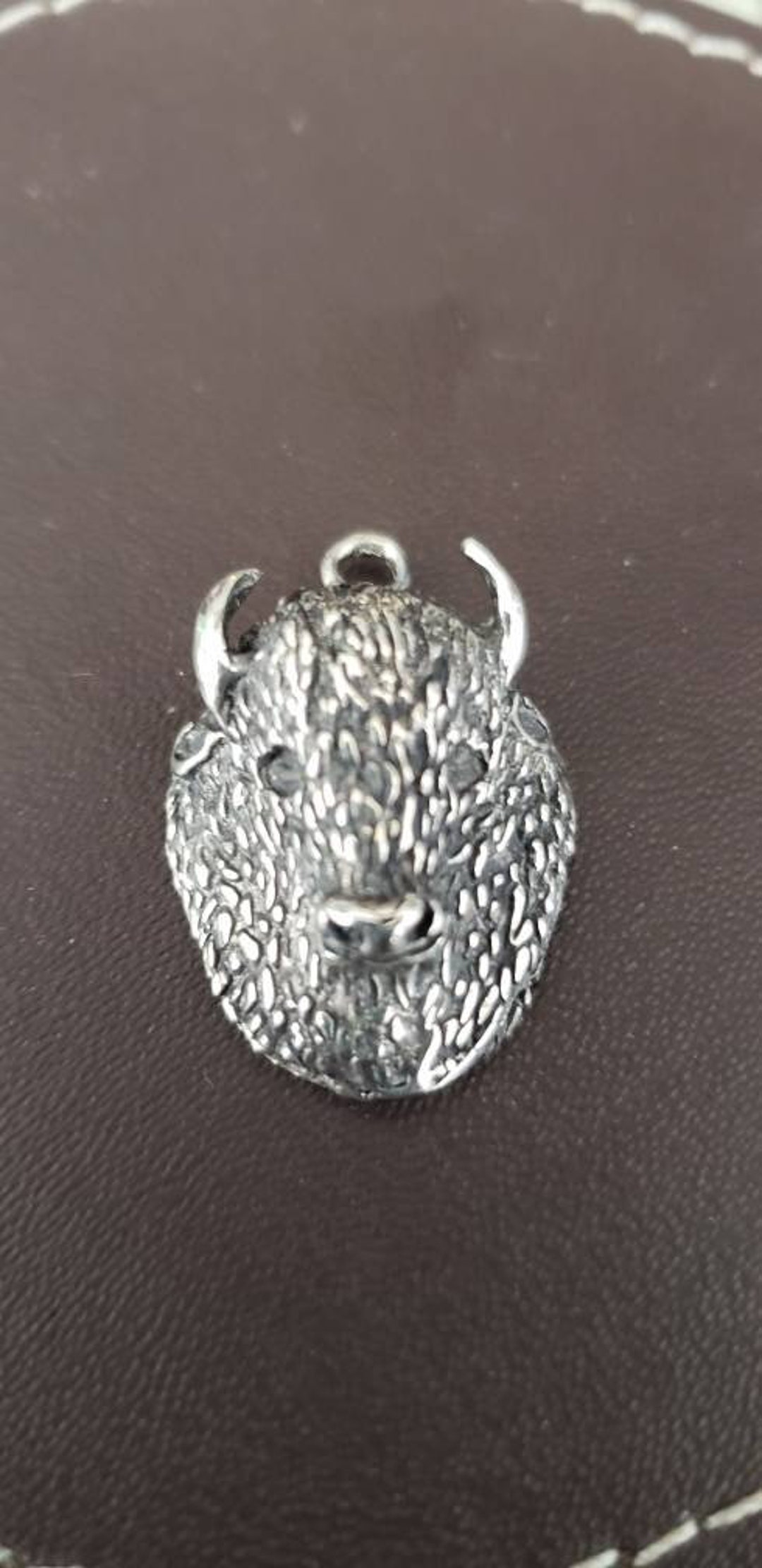 Buffalo Head Pendant in Sterling Silver,bison Jewelry - Etsy