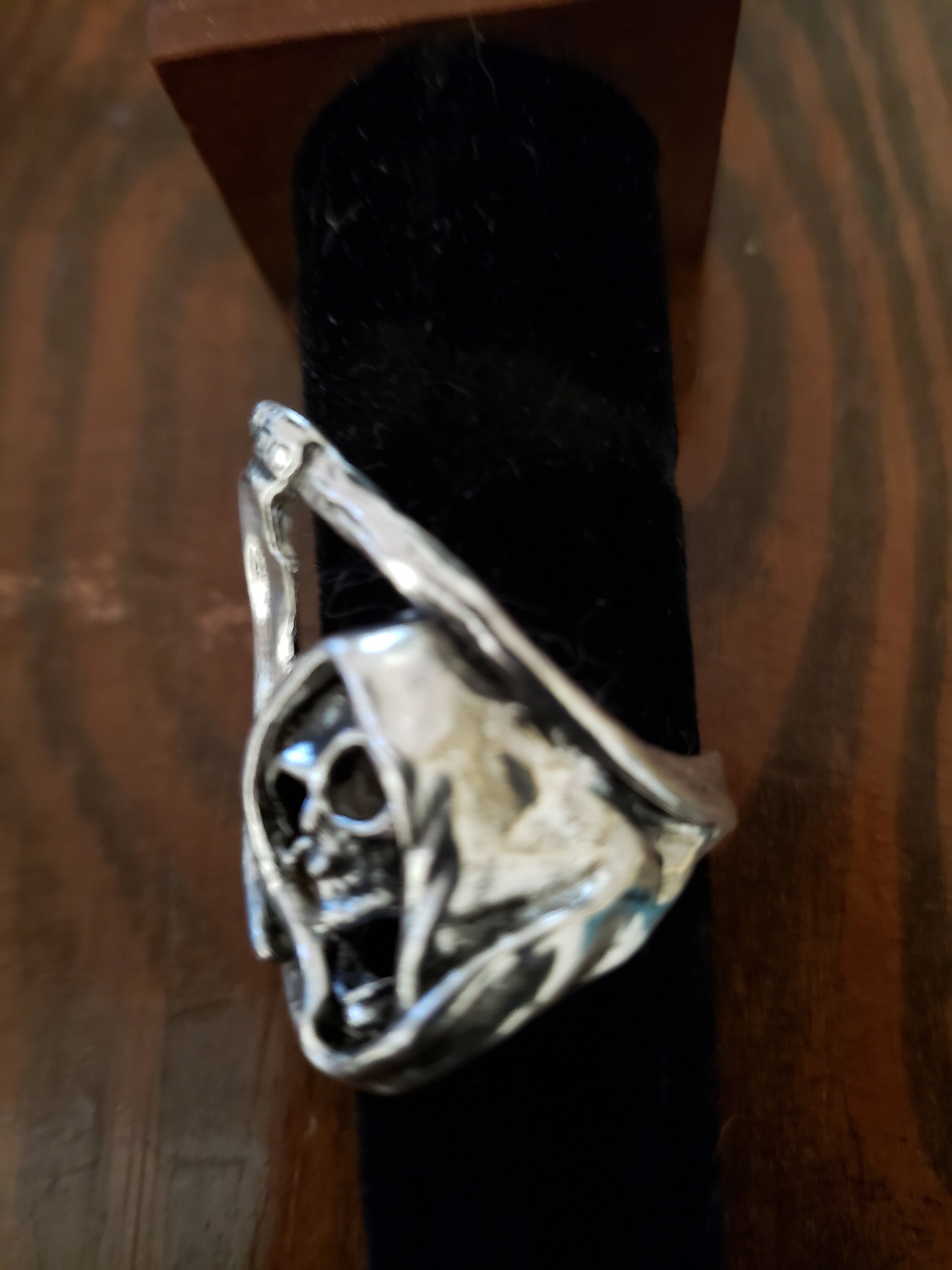 Grim reaper ring in sterling silver | Etsy