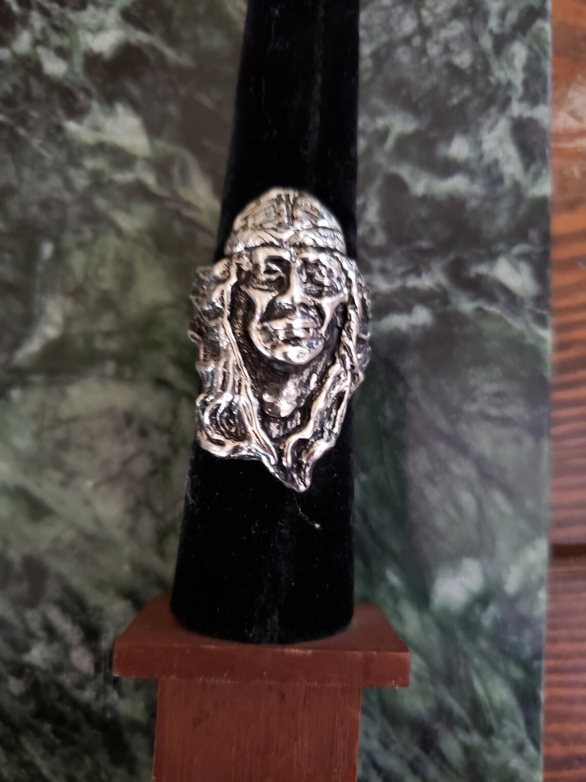Native American Face Ring in Sterling Silver- Indian Ring - Etsy
