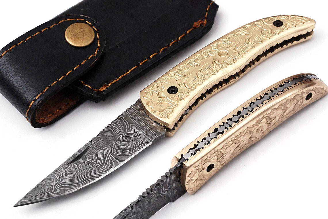Handmade Real Damascus Steel Awesome Looking 7 Inches - Etsy Norway