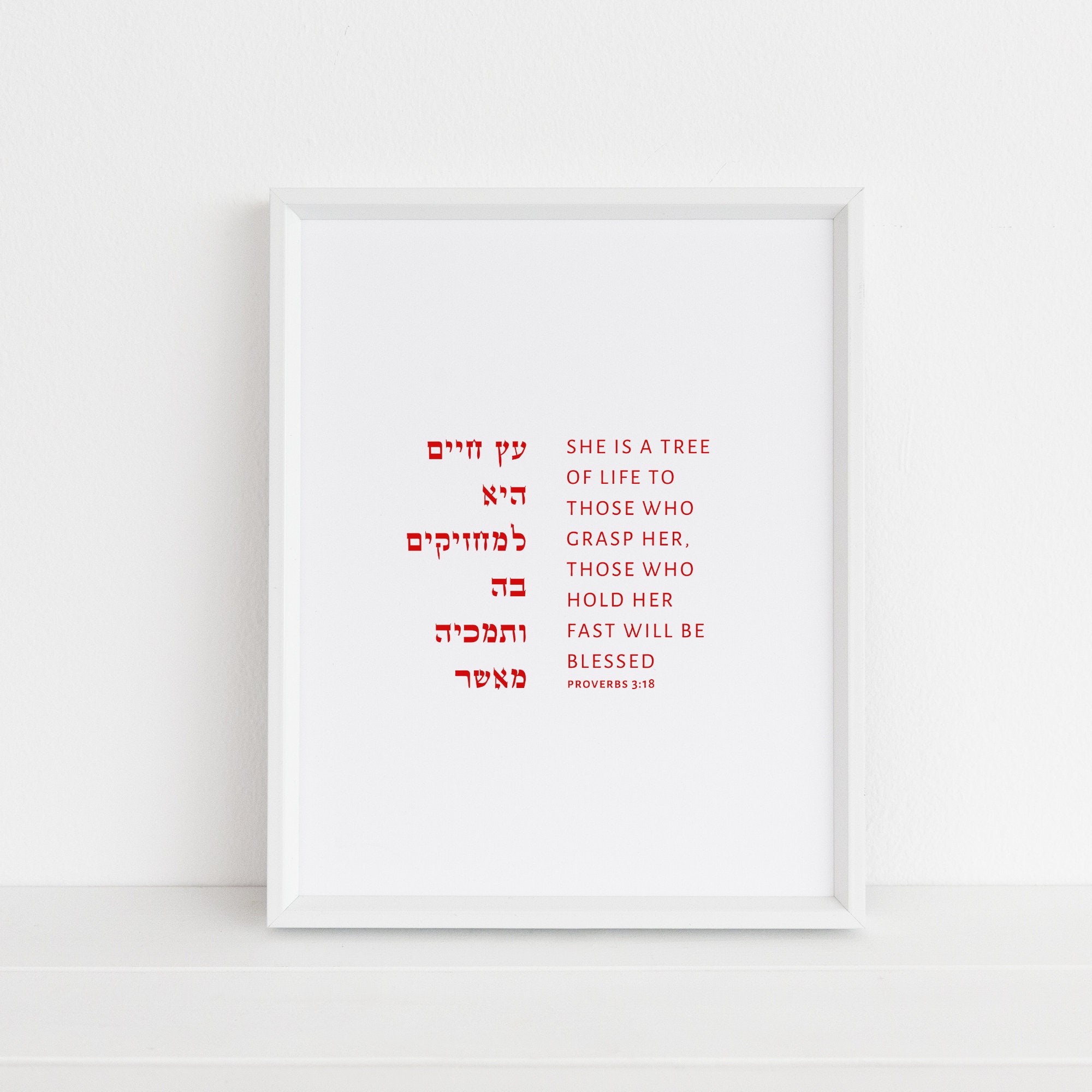 Proverbs 3:18 - Book of Proverbs Tree of Life Wall Print Bible Verse ...