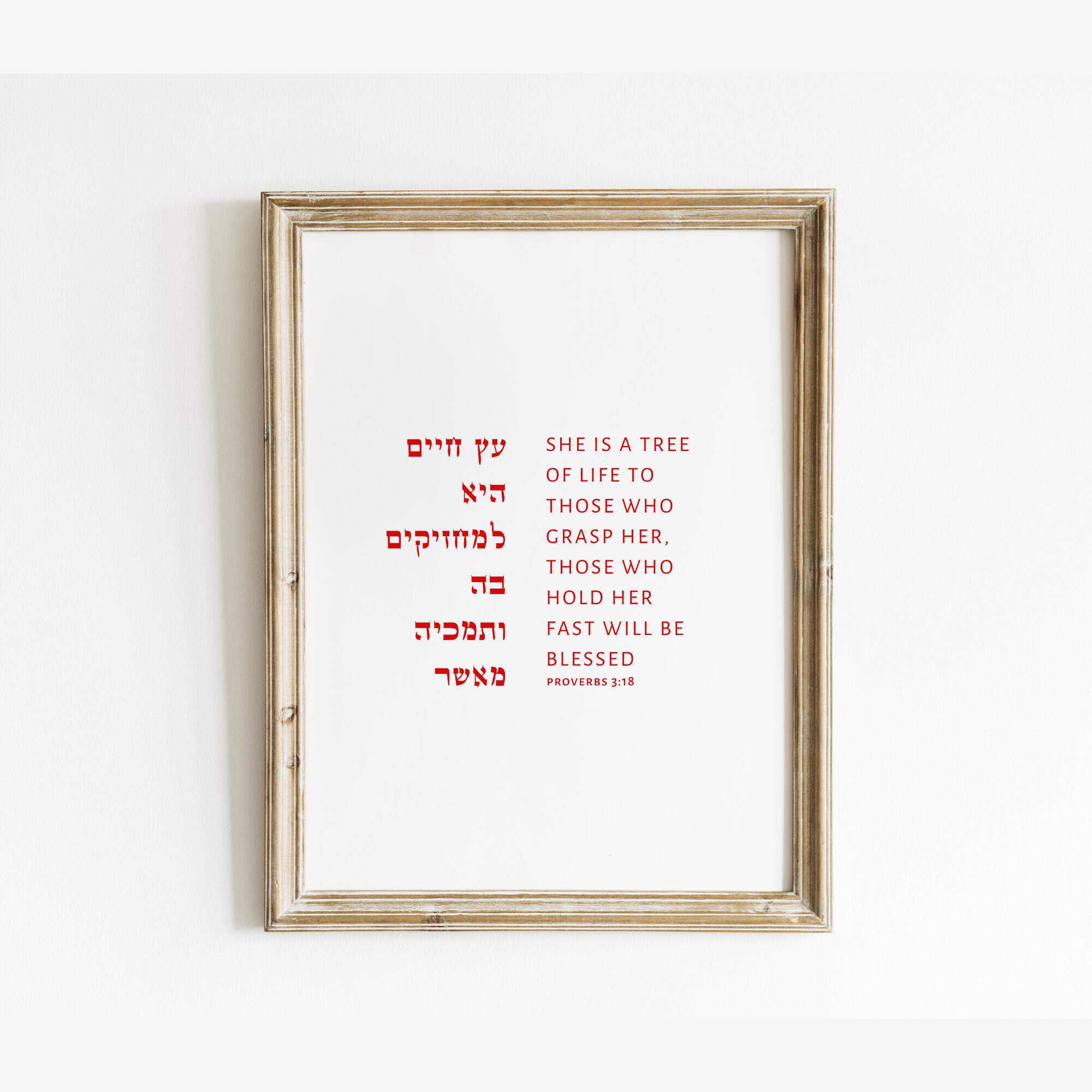 Proverbs 3:18 - Book of Proverbs Tree of Life Wall Print Bible Verse ...