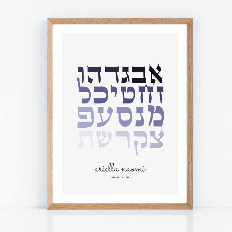 Hebrew Alphabet Bris Gifts Brit Milah Present Jewish Baby - Etsy