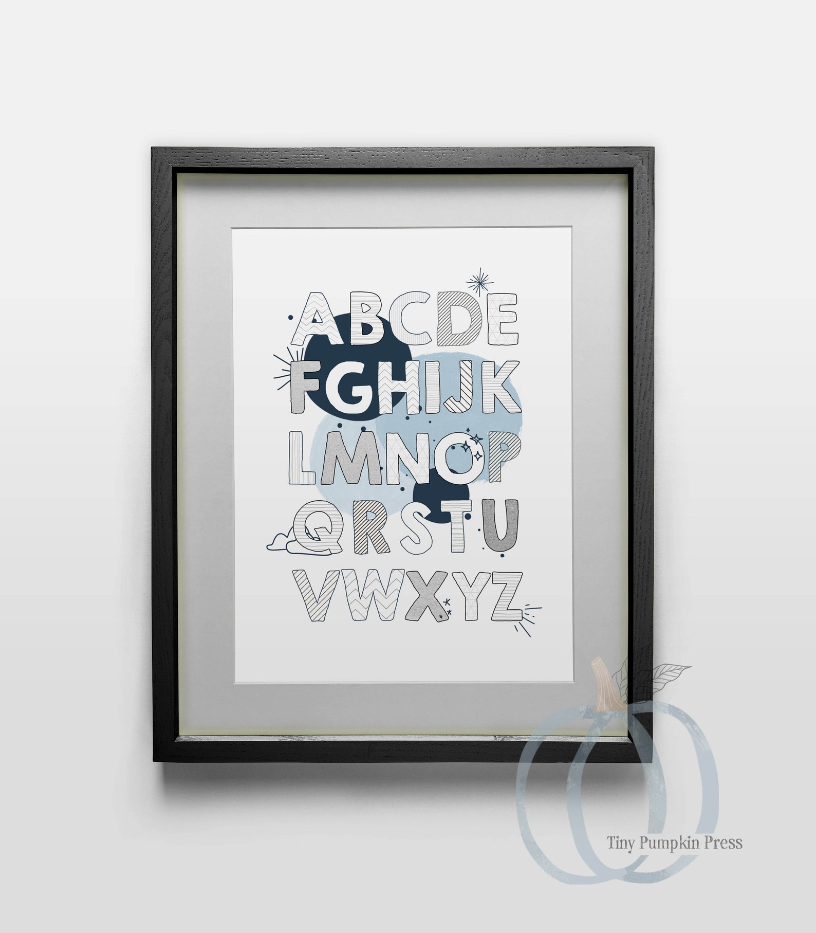 Alphabet Poster Printable ABC Poster Alphabet Chart Printable Nursery ...
