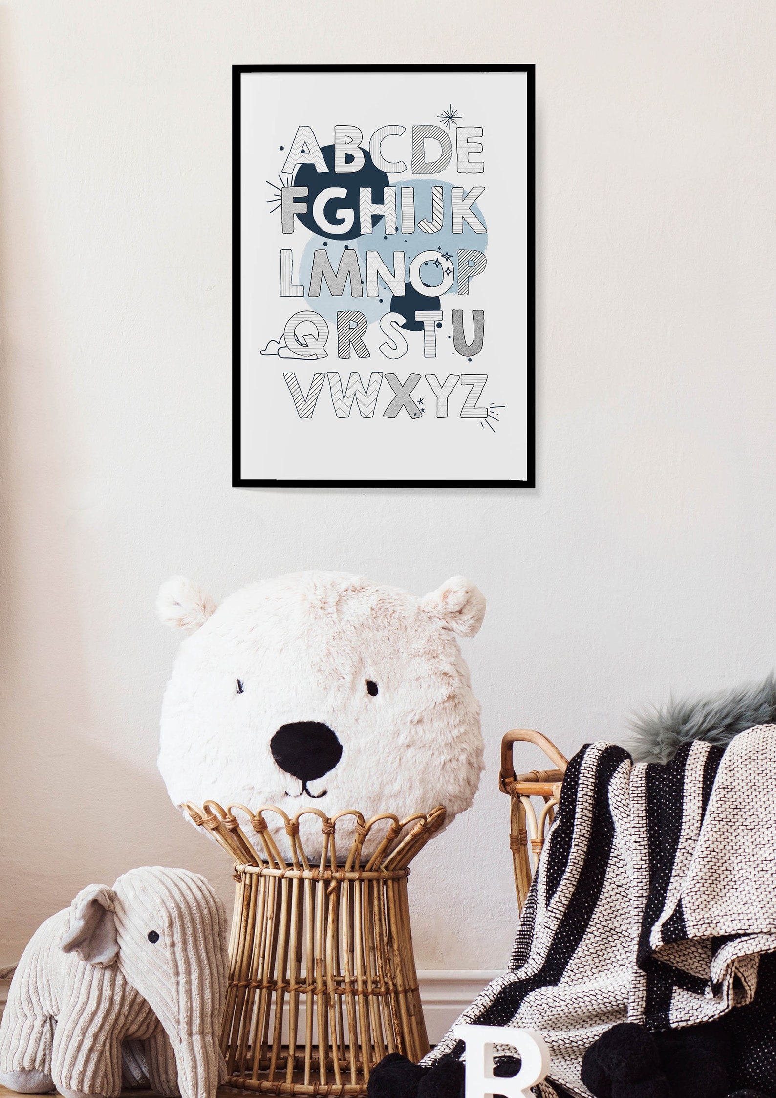 Alphabet Poster Printable ABC Poster Alphabet Chart Printable Nursery ...