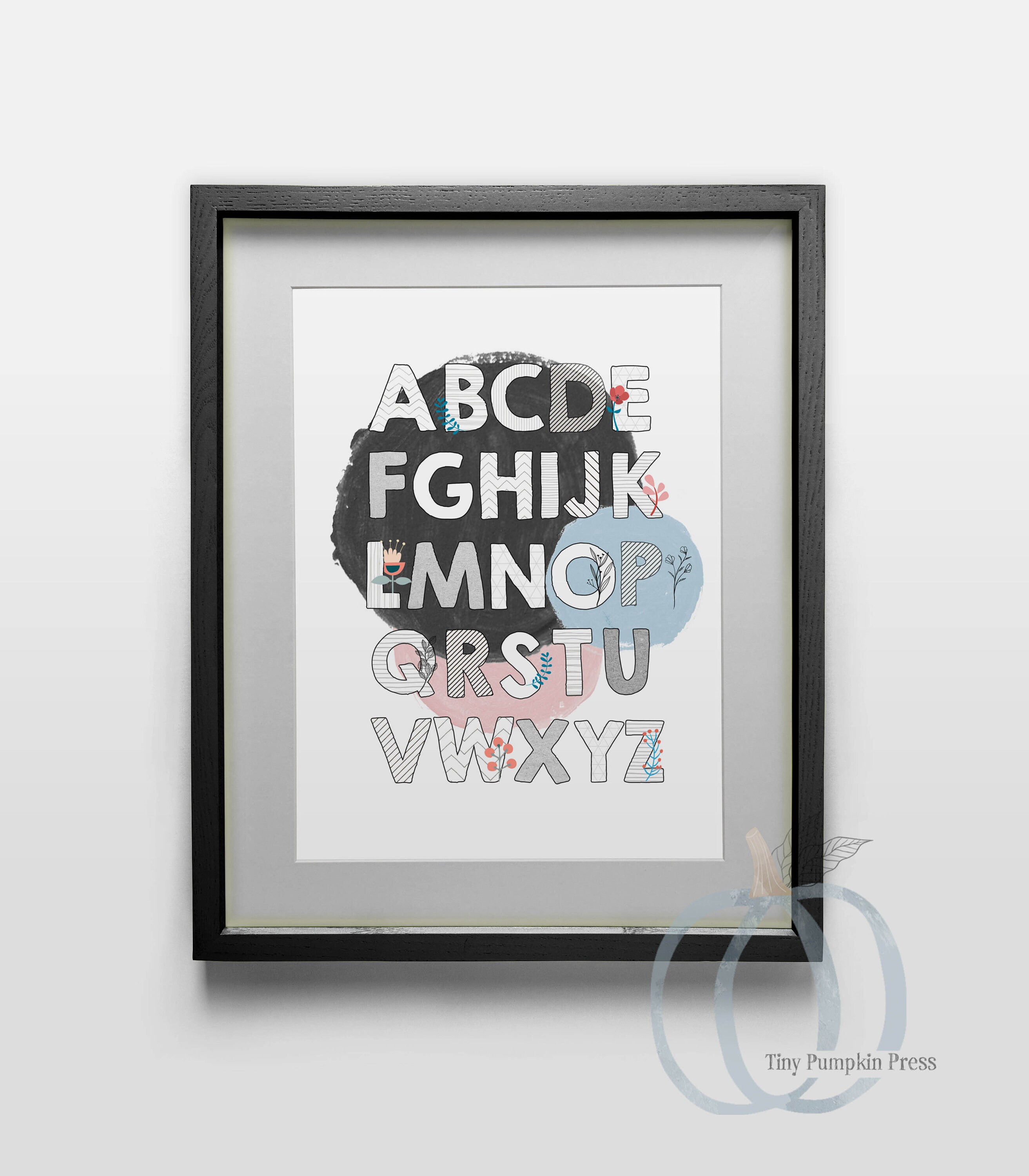 Alphabet Poster - ABC Poster - Alphabet Chart - Nursery Decor ...