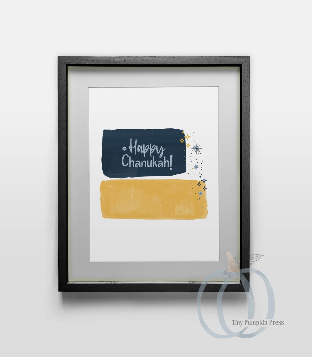 Happy Chanukah Printable Wall Art - Etsy