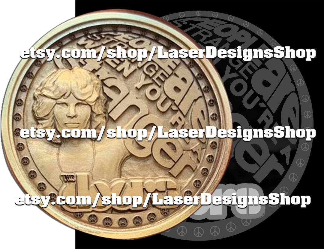 Doors Coin Stl and Grayscale Format. - Etsy