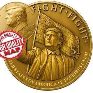 Trump Coin, Front and Back. DEPTH MAP - Etsy