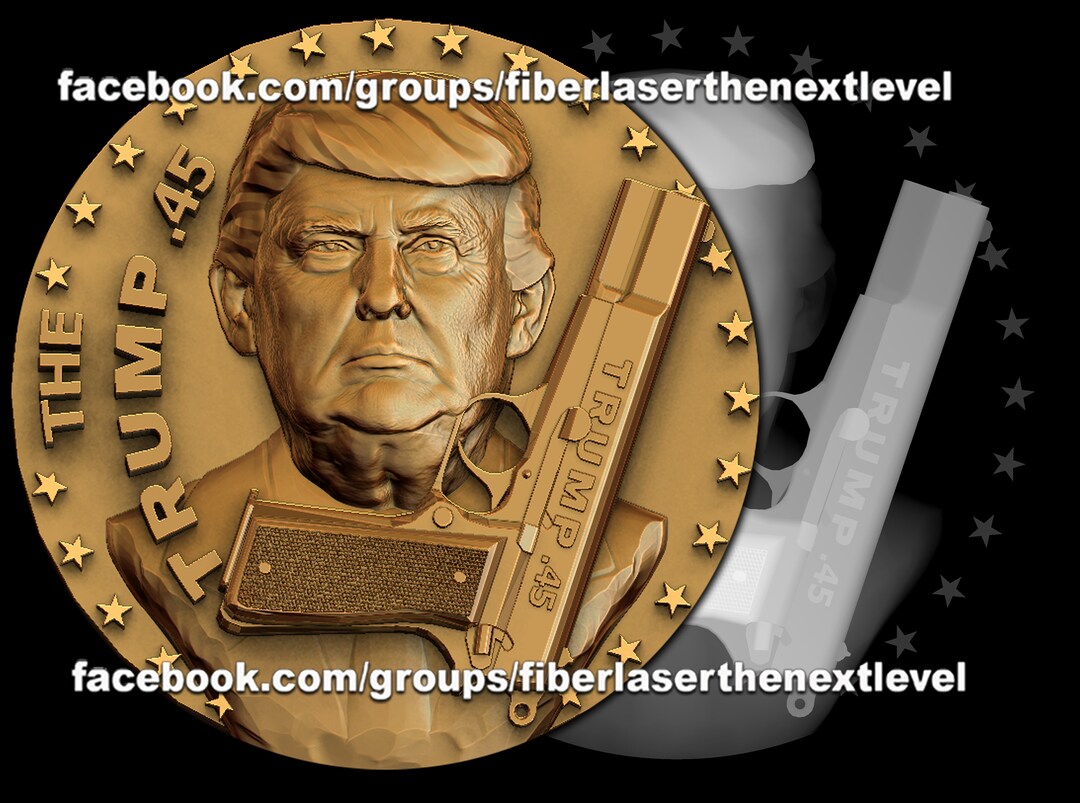 Trump 45 President, Stl and Grayscale Format - Etsy