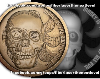 Coin Stl and Grayscale Format - Etsy