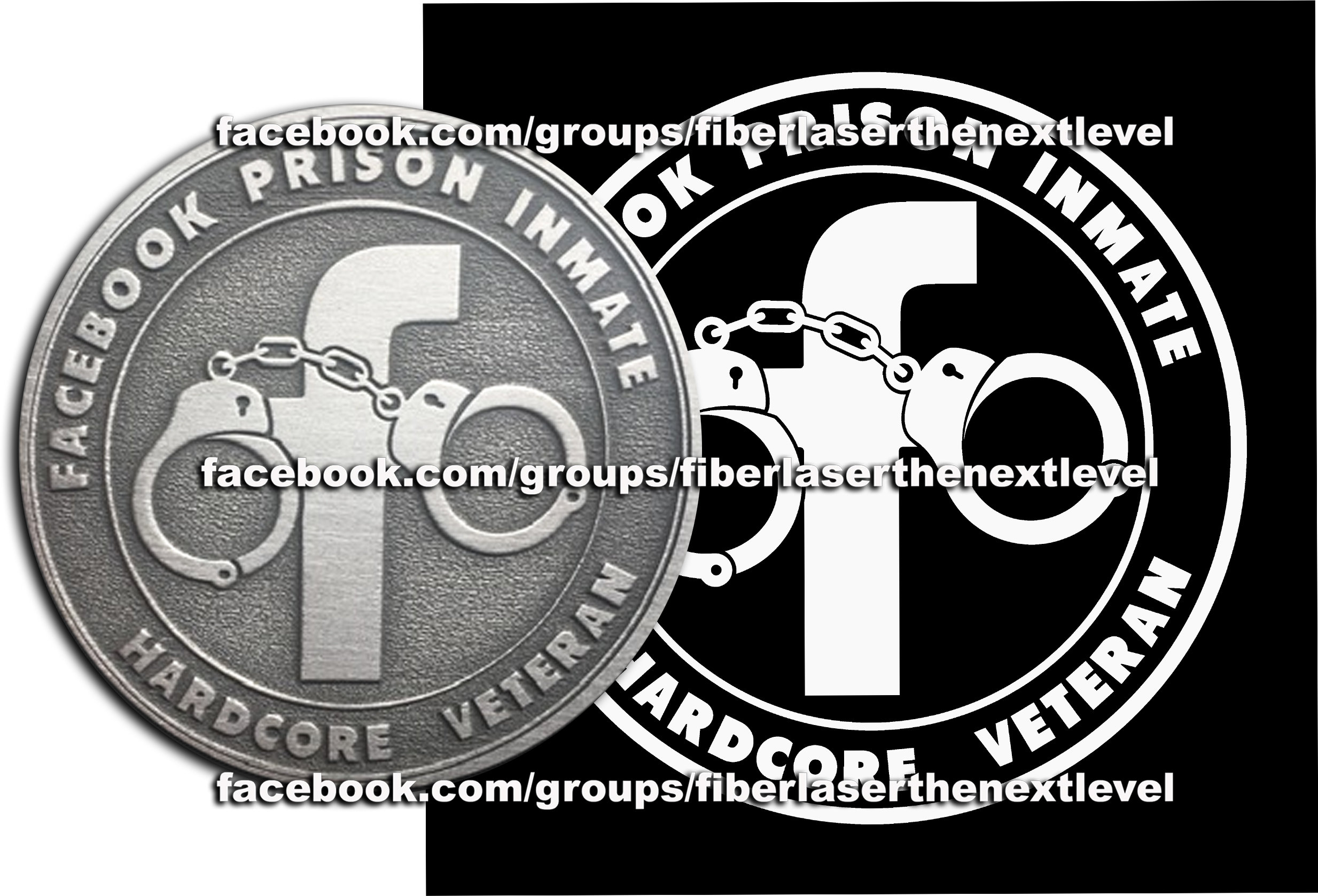 Facebook Jail Coin Stl and Grayscale Format - Etsy