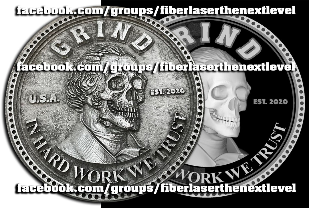 Coin Stl and Grayscale Format. - Etsy