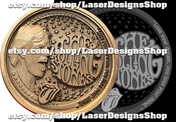 Stones Coin Stl and Grayscale Format - Etsy