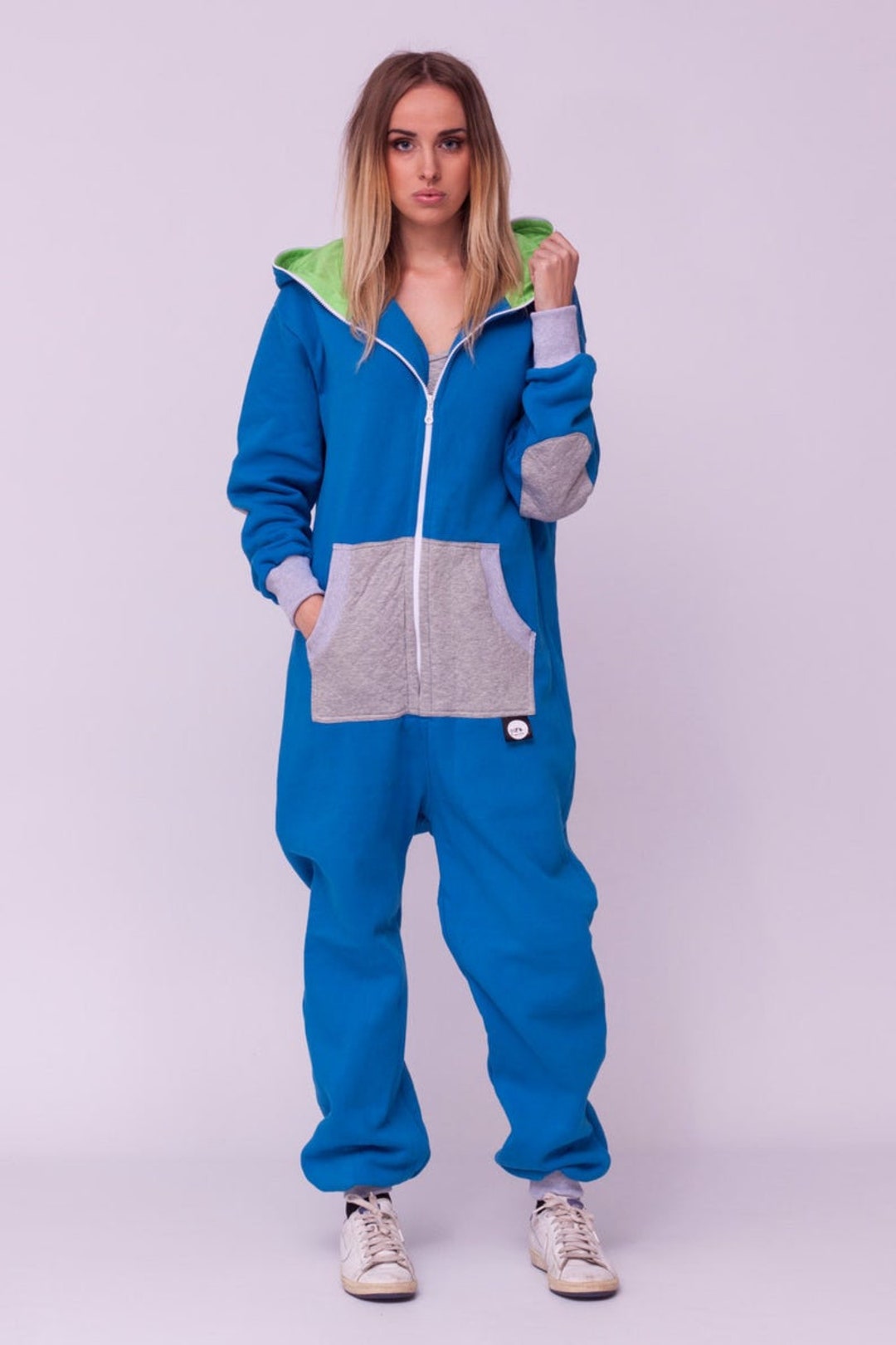 Adult Onesie, Hooded Pyjamas, Baggy Cotton Jumpsuit, Women Onesie ...