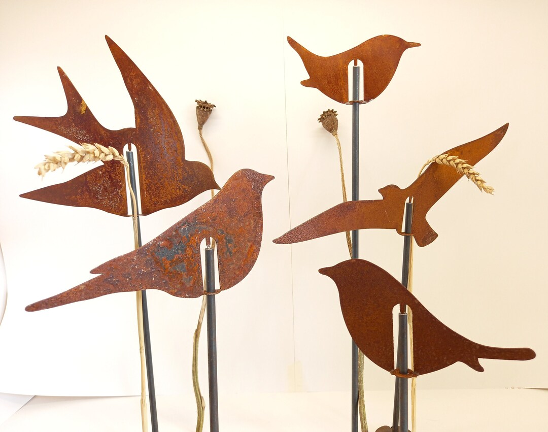 A Flock of Rusty Birds - Etsy