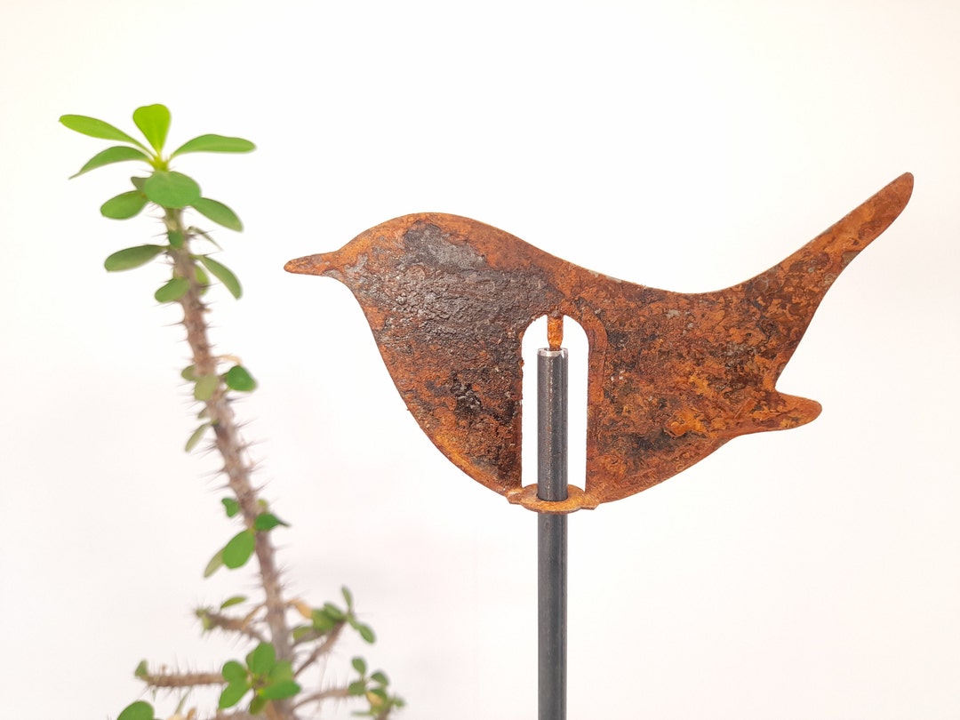 Twirly Whirly Wren Garden Sculpture Rusty - Etsy UK