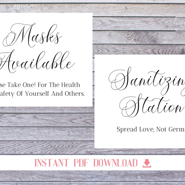 Wedding Mask Sign - Etsy