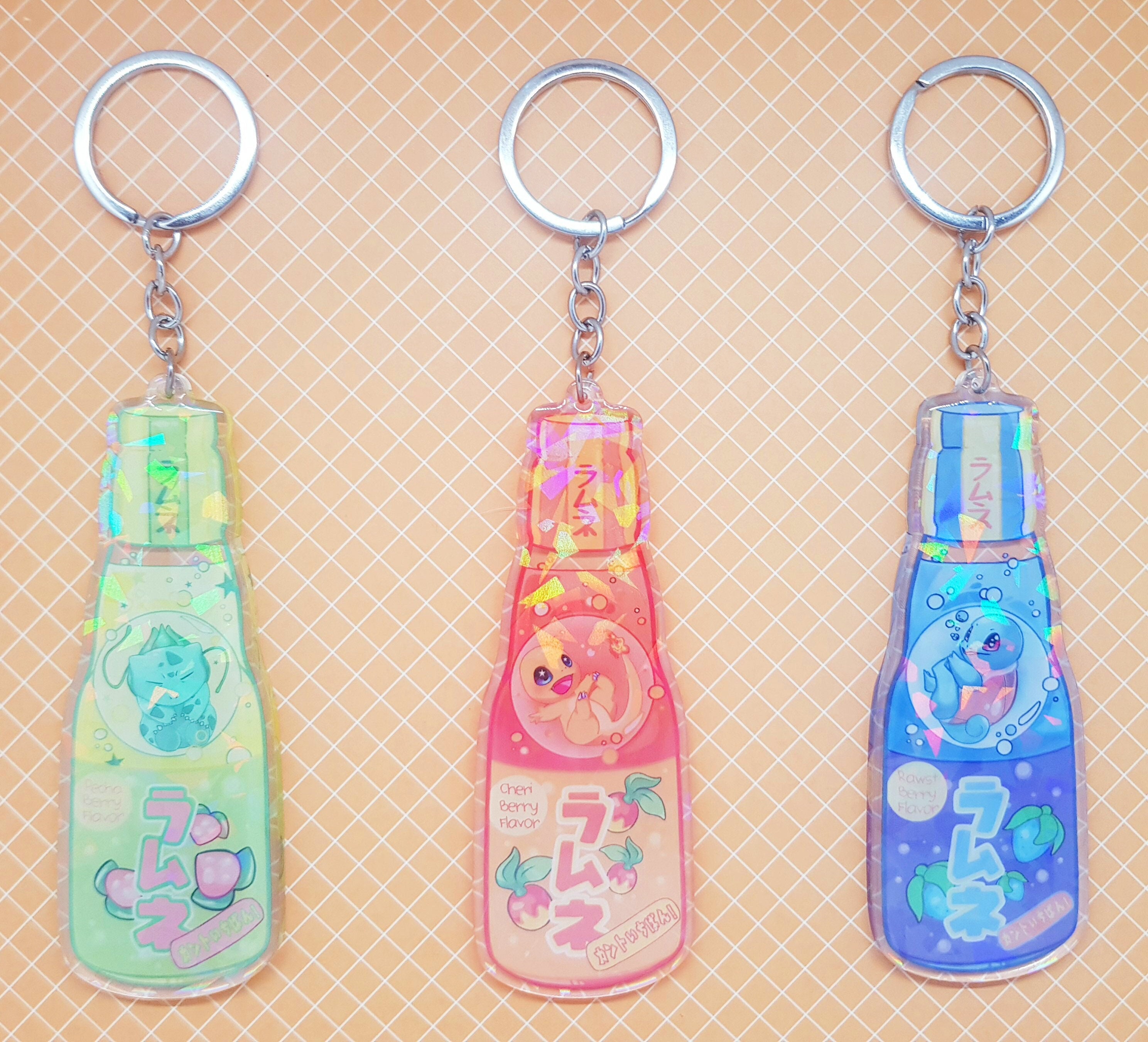 Pokemon Key Charm Japanese Ramune Holographic (starter 1G) - Etsy