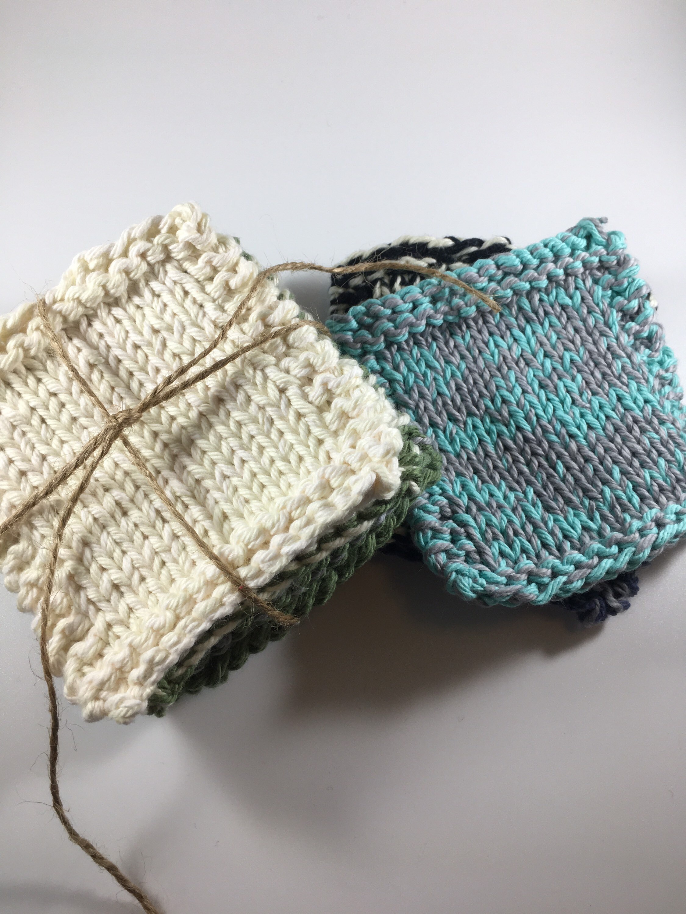 DIGITAL DOWNLOAD Knitted Coasters Pattern - Knit Coasters - Quick ...