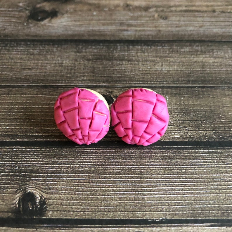Pink Concha Earrings - Etsy