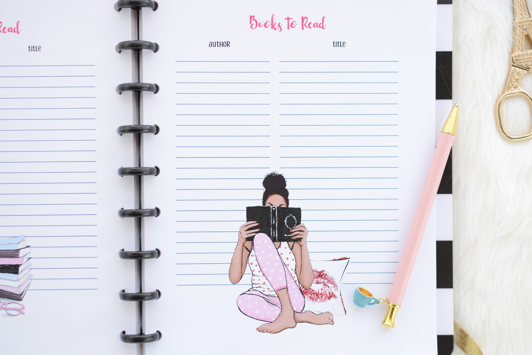 Printable Planner Inserts Printable Book Log Planner - Etsy