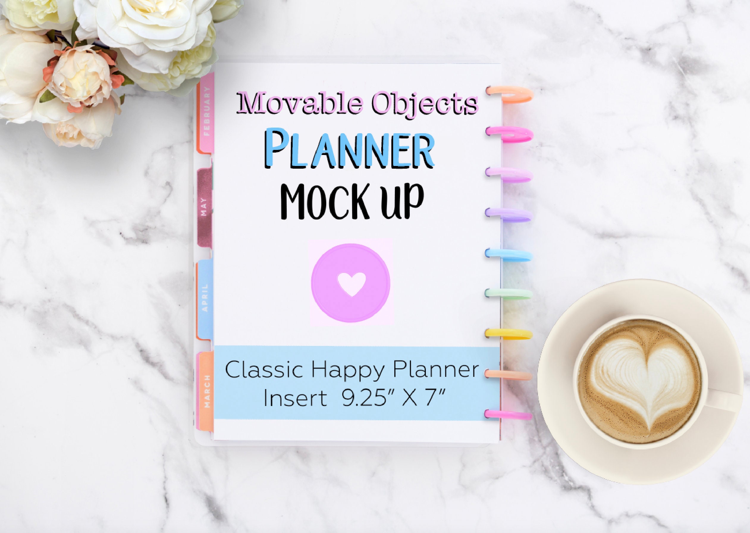 Planner Mockup Planner Mock Up Planner Cover Mockup - Etsy