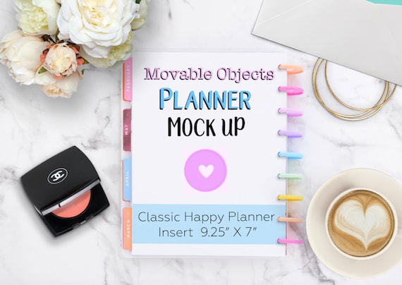 Planner Mockup Planner Mock Up Planner Cover Mockup - Etsy