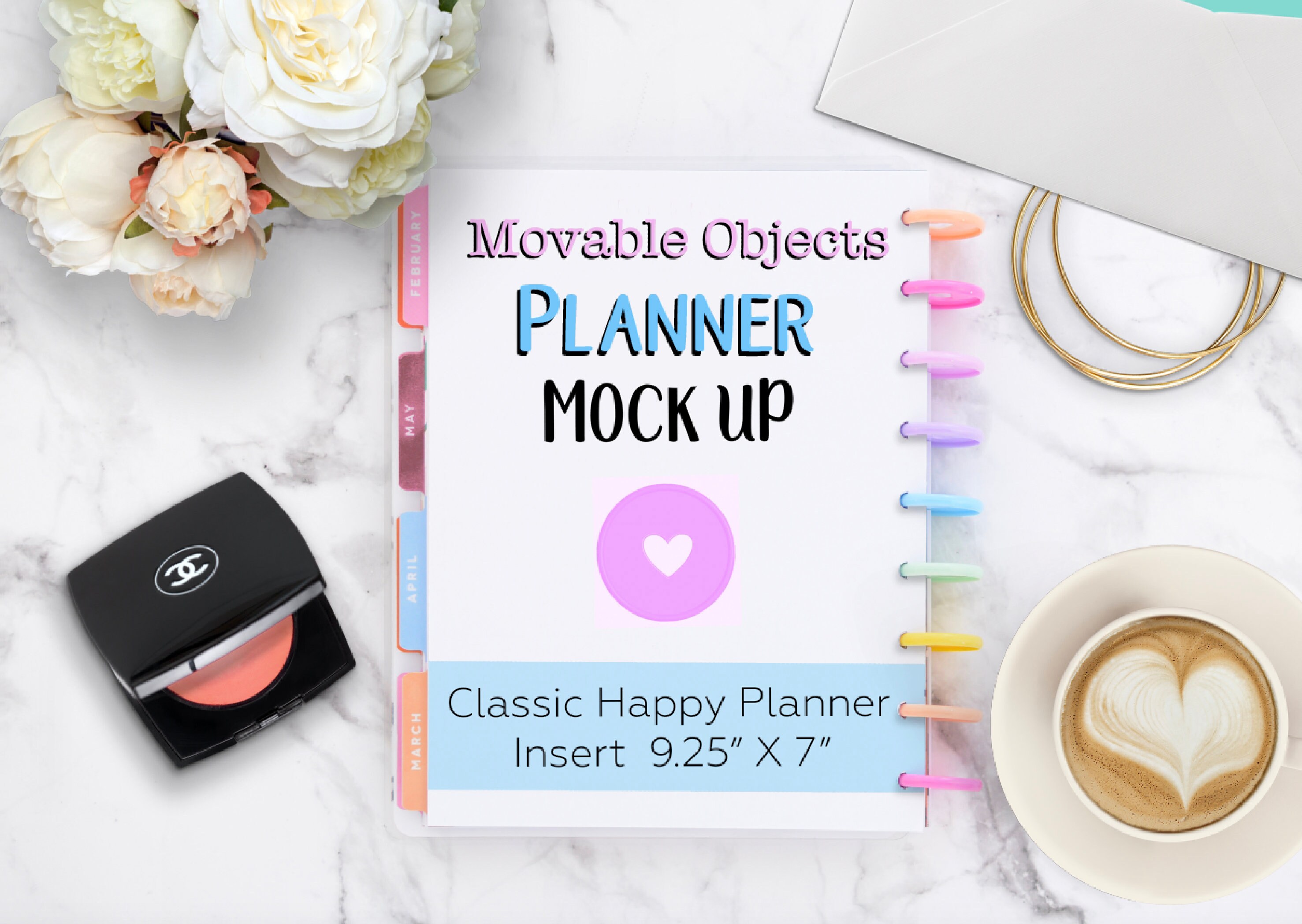Planner Mockup Planner Mock Up Planner Cover Mockup - Etsy