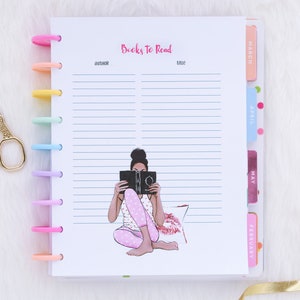 Printable Planner Inserts Printable Book Log Planner - Etsy
