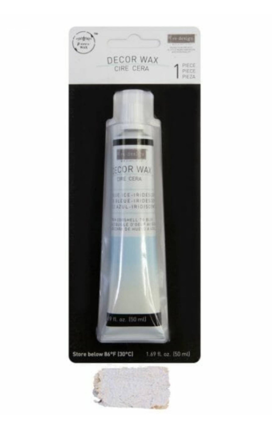 Redesign With Prima "blue Ice" Metallic Decor Wax Iridescent - Etsy