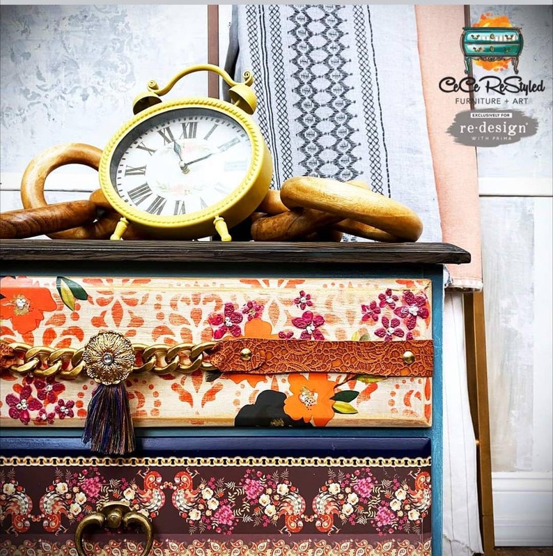 Cece Restyled and Redesign With Prima "divine in Denim" Decor Transfer ...