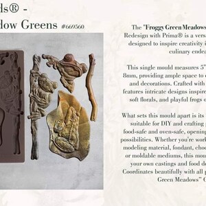 New Redesign With Prima froggy Meadow Greens Decor Mould, Silicone Mold ...