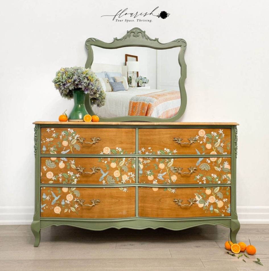 Redesign With Prima "orange Grove" Decor Transfer, Rub on Image ...